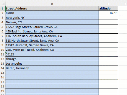 Altitude Calculator in Excel – Excel Distance Calculators
