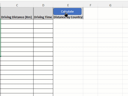 Driving Distances by EU Country In Excel – Excel Distance Calculators