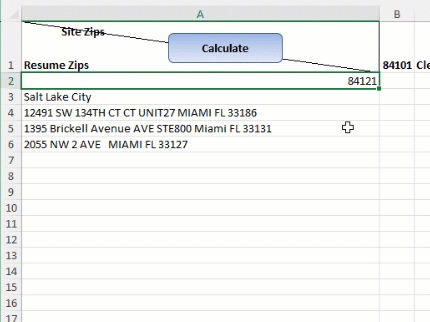 Matrix Driving Time Calculator – Excel Distance Calculators