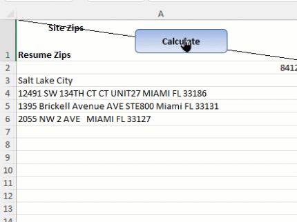Matrix Driving Time Calculator – Excel Distance Calculators