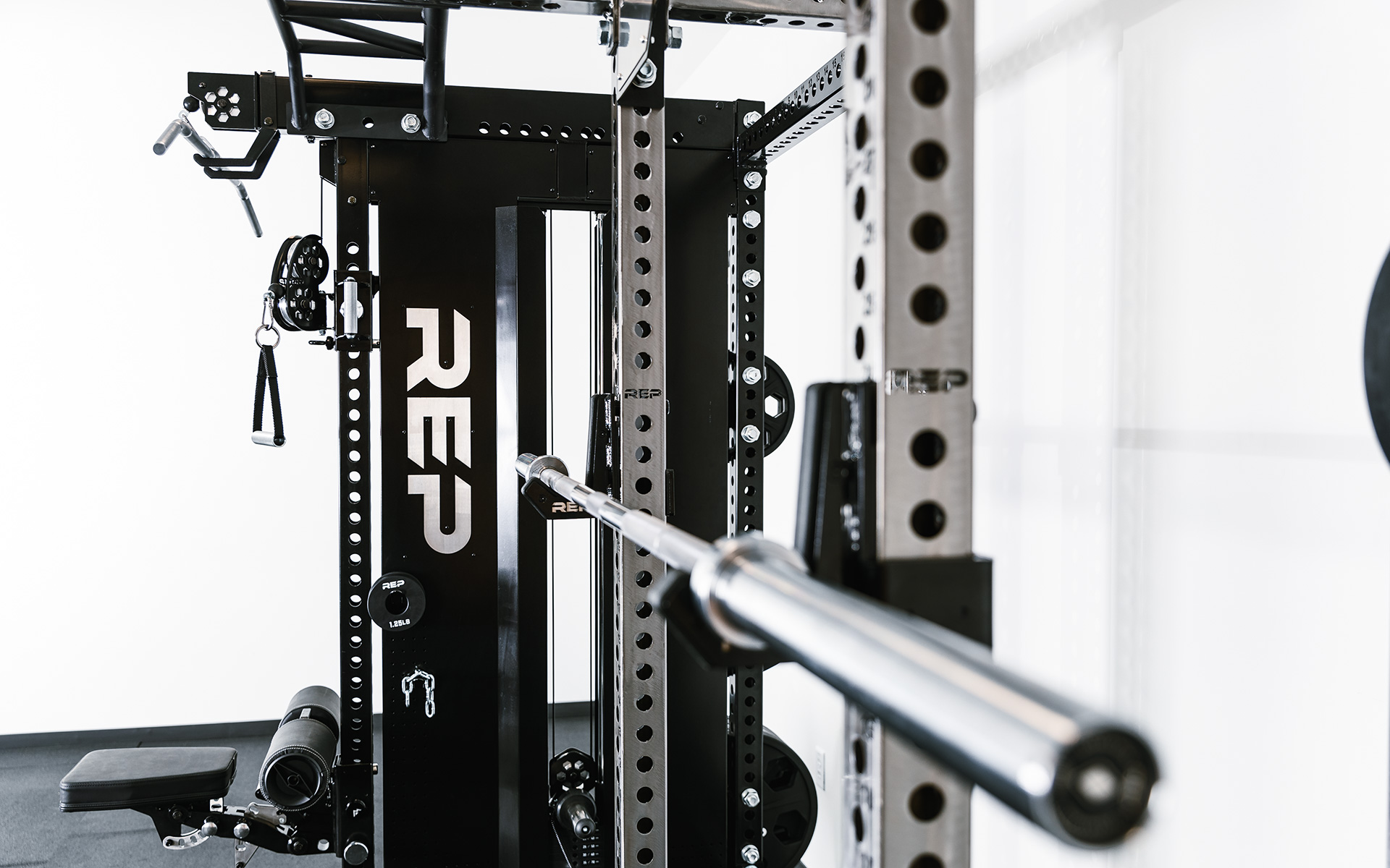 Adonis™ - Cable Tower with Rack Attachment | REP Fitness