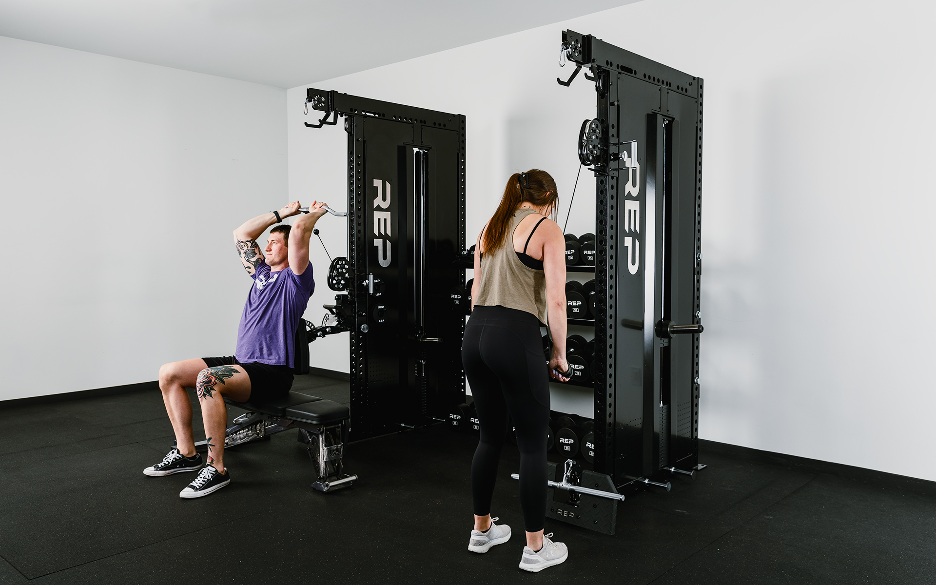 Adonis™ - Dual Cable Tower with Storage | REP Fitness
