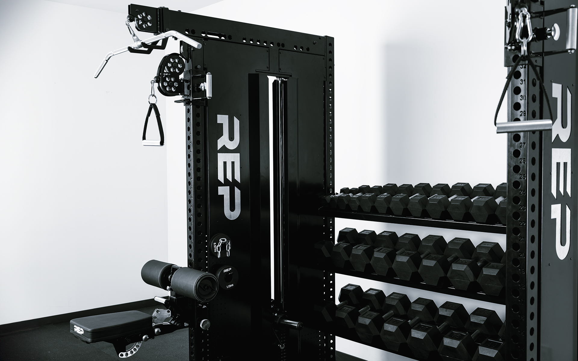 Adonis™ - Dual Cable Tower with Storage | REP Fitness