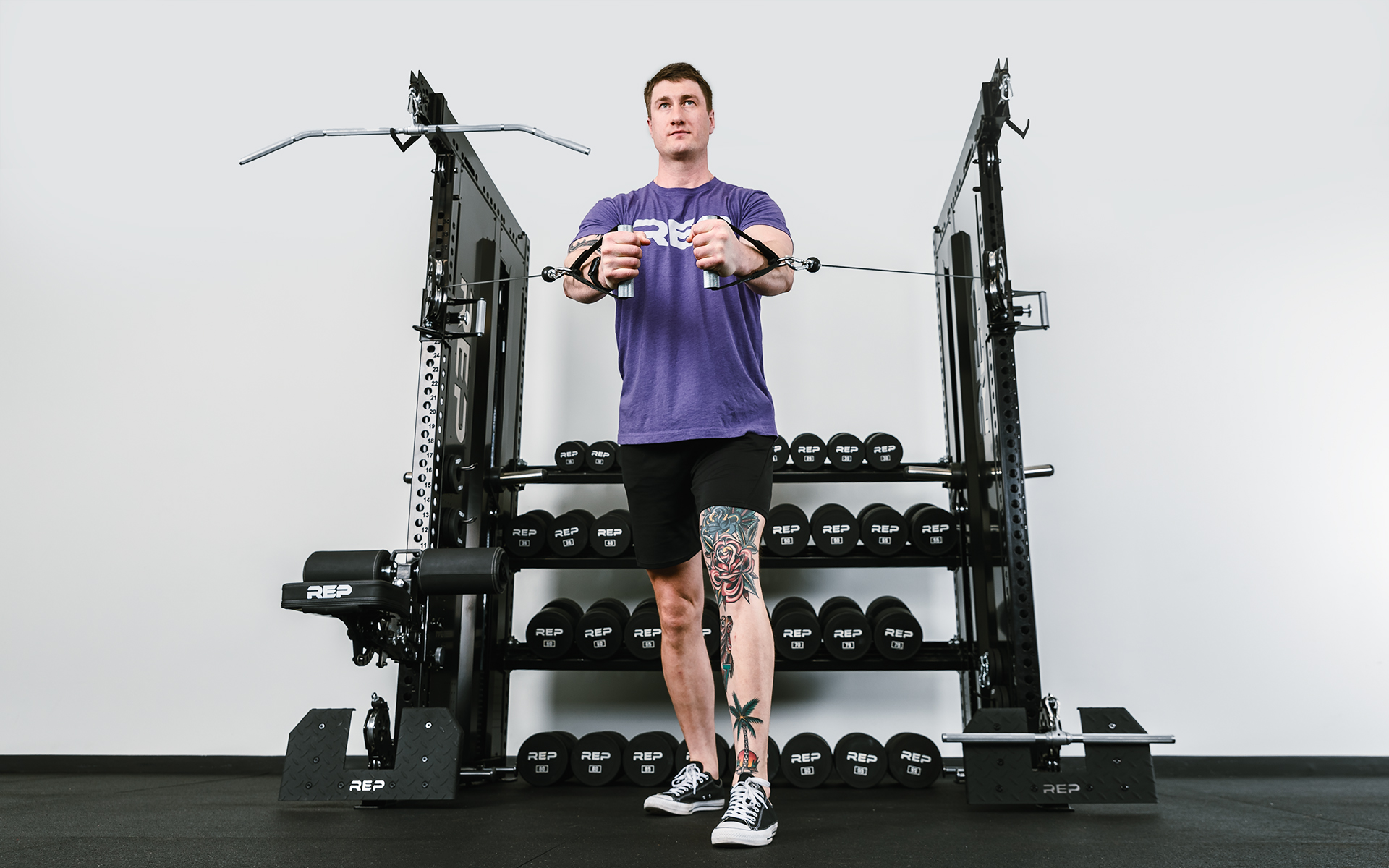Adonis™ - Dual Cable Tower with Storage | REP Fitness