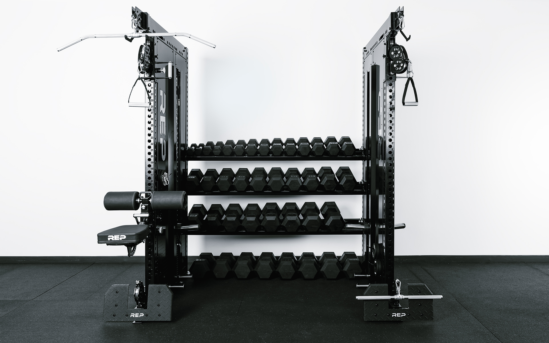 Adonis™ - Dual Cable Tower with Storage | REP Fitness