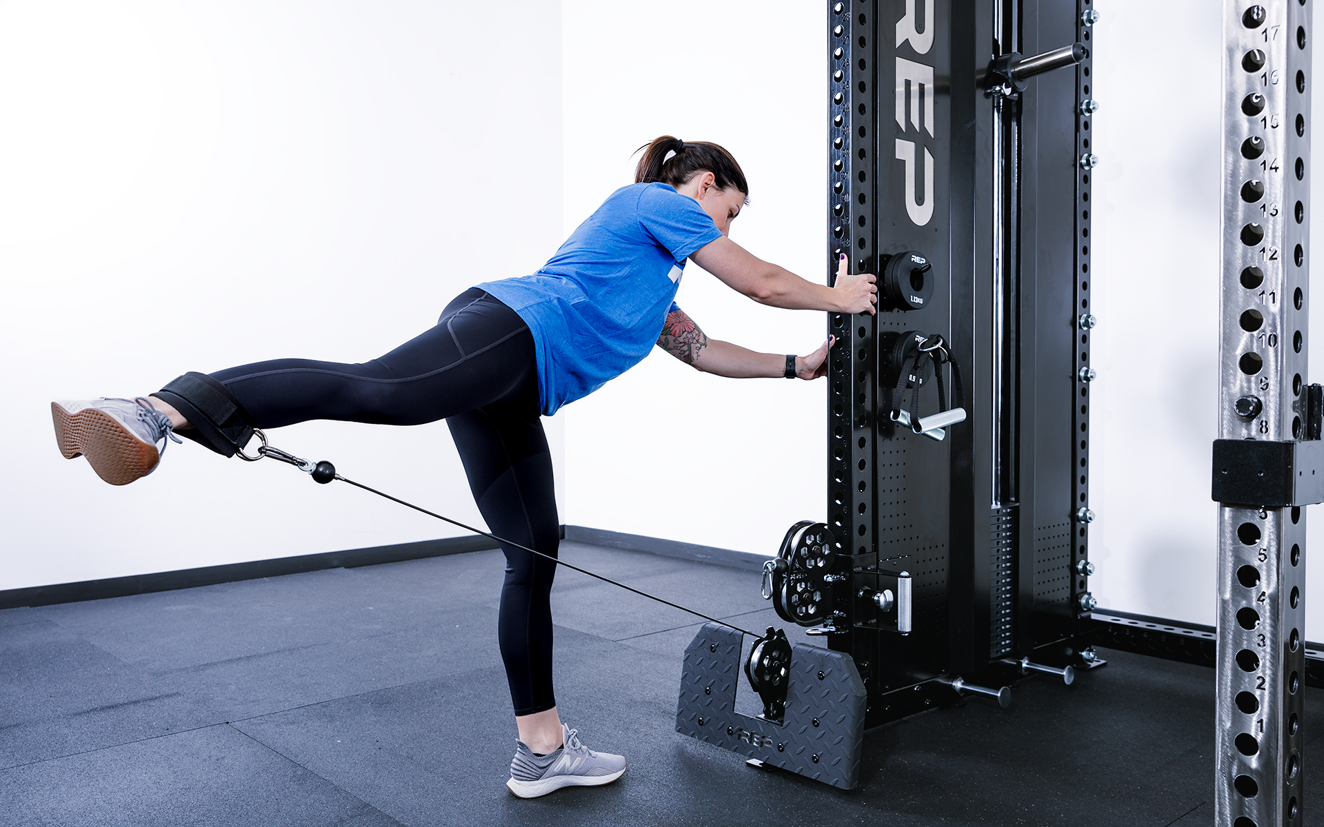 Adonis™ - Cable Tower with Rack Attachment | REP Fitness