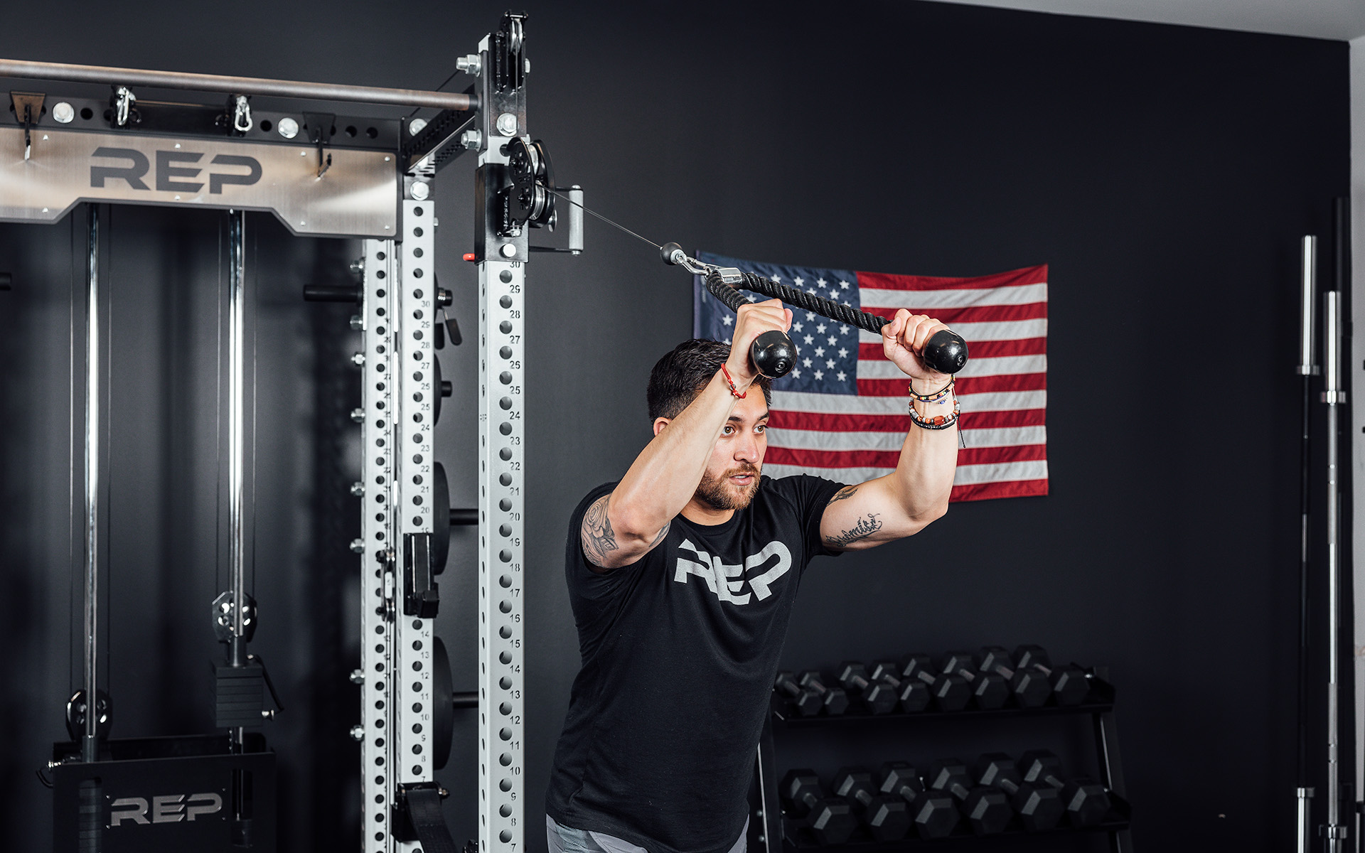 Tricep Rope Cable Attachment | REP Fitness