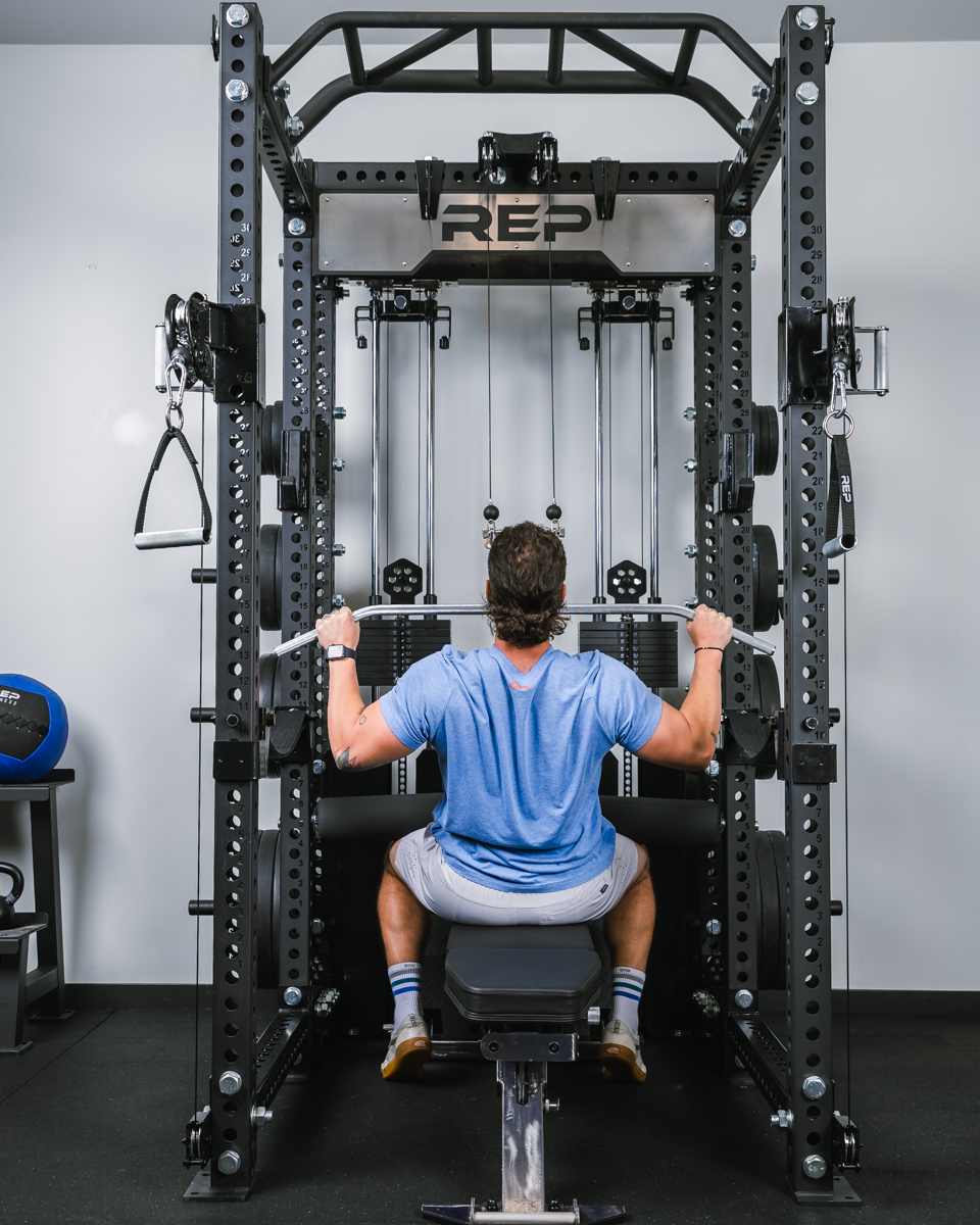 48" Solid Lat Bar Cable Attachment | REP Fitness