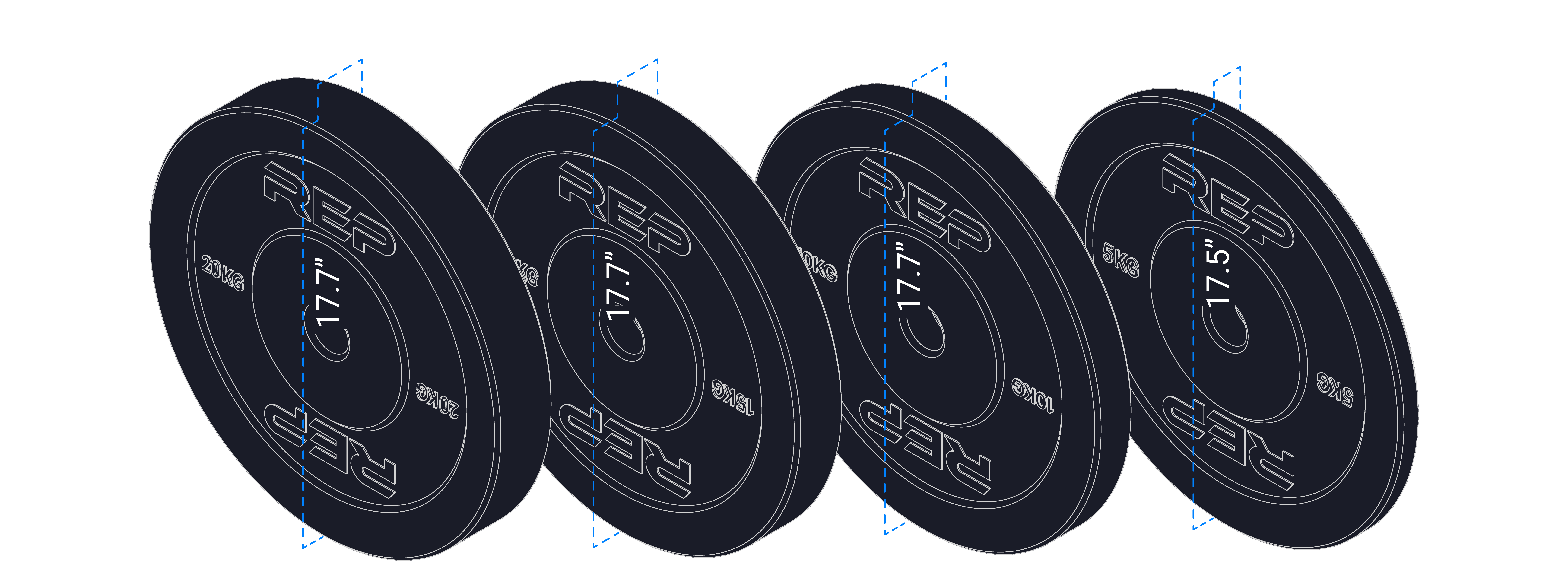 Black Bumper Plate Sets (KG) | REP Fitness | Weightlifting