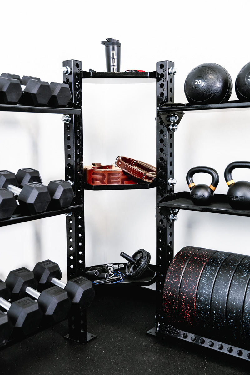Corner Shelf | REP Fitness | Modular Storage | Home Gym Equipment