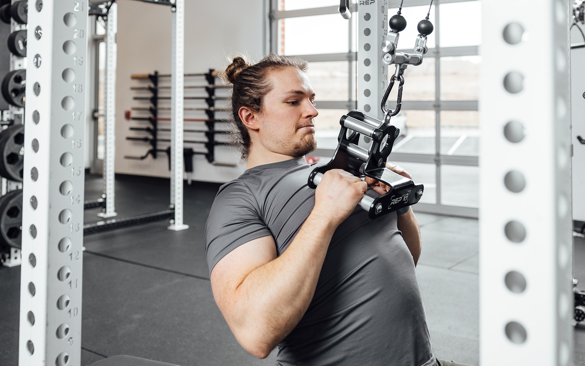 REP® x Kleva Built® Atlas™ Close-Grip Cable and Landmine Attachment ...